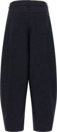 Nude Barrel-Silhouette Cropped Trousers - Black