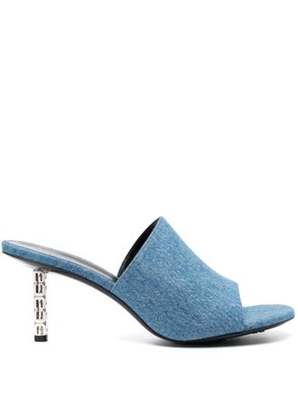 Givenchy G Cube Mules 90mm - Blau