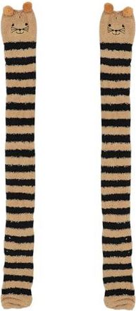 IFUNDOM Chaussettes Chaudes pour Filles Bas Cuissardes Polaire Chaussettes Hiver Hautes pour Camping Voyages