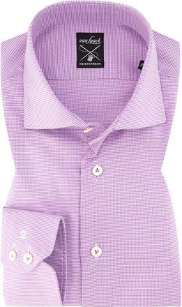 van Laack Herren Hemd violett gemustert