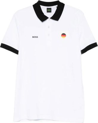 HUGO BOSS Homme, Tops, Blanc, Taille: S Polo Chemises