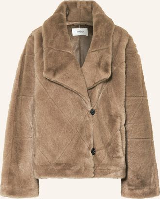 BA&SH Ba&Sh Kunstfell-Jacke Pinie beige