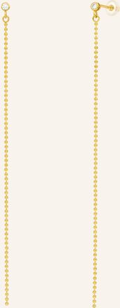 Leaf Ohrstecker My First Diamond - Ball Chain Aus 14 Karat Gelbgold gold