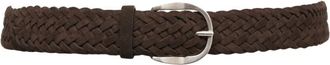 Orciani Brauner Geflochtener Lederg&uuml;rtel - - Accessories - Herren - Braun - 100 CM