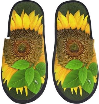 Generic Tournesol Homme Femme Chaussures De Maison Doux Pantoufles Chaud Chaussons Pour Ext&eacute;rieur Int&eacute;rieur Hiver M
