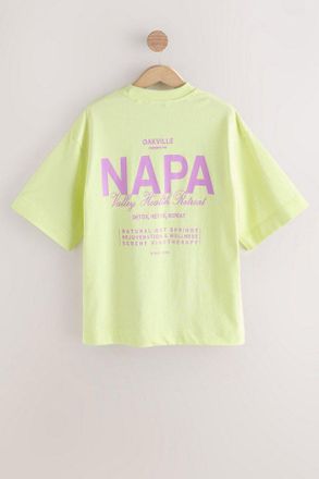 Next T-Shirt Oversized Fit T-Shirt, City-Grafik, 2er-Pack (2-tlg)