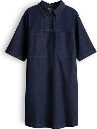 someday Minikleid Kurzes Denimkleid aus BCI Cotton Authentische Waschung f&uuml;r einen modernen Look