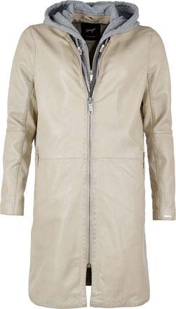 Maze Damen Ledermantel 4202199 Greige