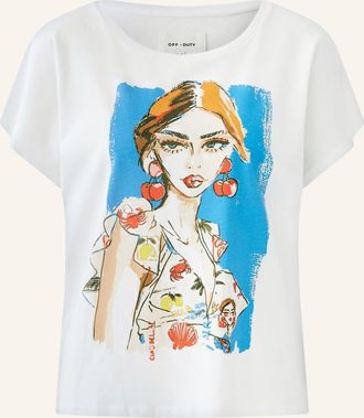Oui T-Shirt weiss
