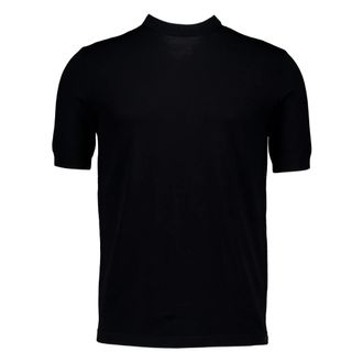Genti Rundhals-T-Shirt mit kurzen &Auml;rmeln - - Tops - Herren - Schwarzk - M