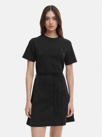 Tommy Hilfiger Kleid f&uuml;r den Alltag WW0WW49772 Schwarz Regular Fit