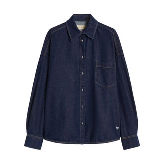 Max Mara Wkdfoggia Baumwoll-Denim-Hemd - - Blouses & Shirts - Damen - Blau - 2XS