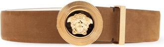 Versace Homme, Accessoires, Brun, Taille: 85 CM Medusa Biggie Nabuck Belt 1.2
