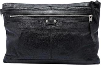 Balenciaga Pre-owned Vintage Clutch - Femme - Pre-owned - Noir - Taille: ONE Size