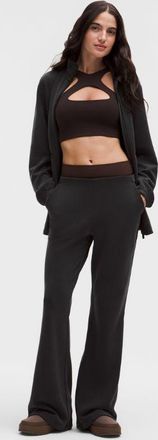 lululemon Pantalon &eacute;vas&eacute; taille mi-haute bross&eacute; Standard pour Femmes - Taille 2XS