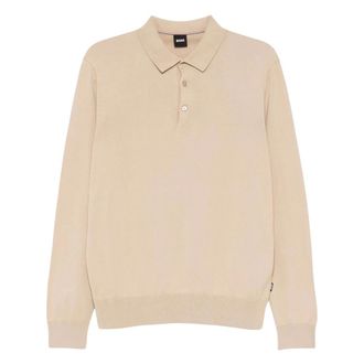HUGO BOSS Gemello-P Polo en maille - Homme - Tops - Beige - Taille: 2XL