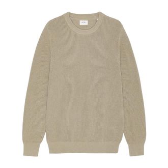 Les Deux Rippstrick-Pullover mit Rundhalsausschnitt - - Knitwear - Herren - Beige - M