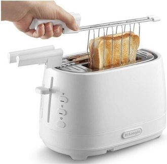 DeLonghi DeLonghi CTLAP2203.W Toaster 2 Scheiben wei&szlig; 550 W