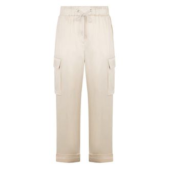 PESERICO Femme, Pantalons, Beige, Taille: 48 FR Pantalons