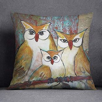 Bonamaison Le Jardin du Lin Kissenhüllen, Cotton, Mehrfarbig, 45x45