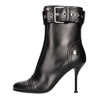 Alexander McQueen Buckle-Detail Ankle Boot - - Shoes - Damen - Schwarzk - 39 EU