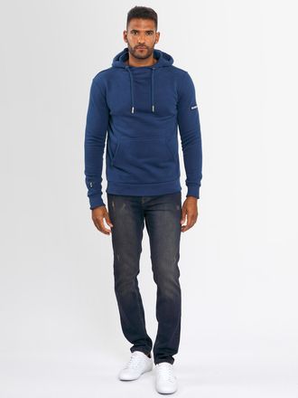 Alessandro Salvarini Kapuzenpullover ALESSANDRO SALVARINI ASCalgarii, Herren, Gr. XXXL (58), blau, Obermaterial: 65% Baumwolle, 35% Polyester, Pullover Kapuzenpullover