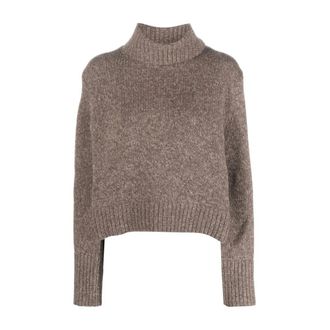 Polo Ralph Lauren Brauner Woll-Kaschmir-Casual-Pullover - - Knitwear - Damen - Braun - XL