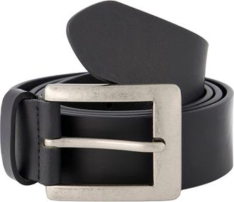 JP1880 Herren große Größen Übergrößen Menswear L-8XL Ledergürtel, Vollrind-Leder, bis 170cm, Metallschnalle schwarz 100 705233130-100