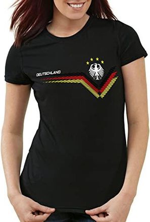 style3 Muster T-Shirt Femme, Couleur:Noir, Taille:M