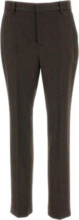 Ralph Lauren Pantalon Droit Tailleur - Femme - Pantalons - Brun - Taille: 34 FR
