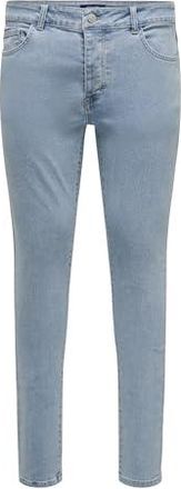 Only & Sons Onswarp Skinny 7985 PIM DNM Noos, Bleu Jeans Clair, 29W / 34L Hommes