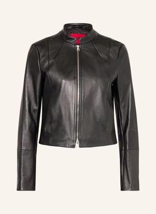 HUGO BOSS Hugo Lederjacke Lasari schwarz