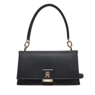 Tommy Hilfiger Handtasche Tommy Hilfiger Th Her Med Crossover AW0AW17216 Schwarz