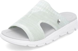 Rieker Damen Pantoletten V8451, Frauen Slipper,Slides,Slip-ons,Backless Slipper,Gartenschuhe,Sommerschuhe,sommerclogs,Mules,rosa (53),36 EU / 3.5 UK