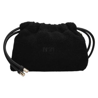 N&deg;21 Femme, Sacs, Noir, Taille: ONE Size Eva Sac Seau en Fausse Fourrure