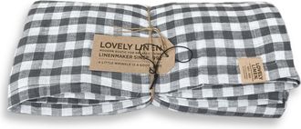 Kardelen Lovely Linen Misty Tischdecke Leinen Square Dark Grey 145x300cm (1 Stück)