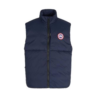 Canada Goose Homme, Vestes, Bleu, Taille: XL Gilet Lodge Coupe-vent Marine