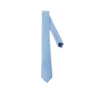 Au Printemps Paris Seidenabgeordnete Krawatten - Blau