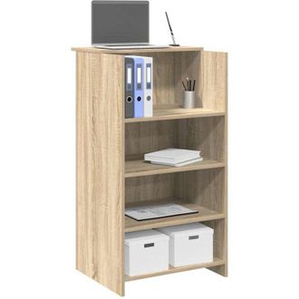 vidaXL Vidaxl - Bureau r&eacute;ception ch&ecirc;ne sonoma 55x50x103,5 cm bois ding&eacute;nierie