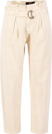 Alpha Industries Damen Pant wmn stylische Paperbag Hose, 578-jet Stream White, XS