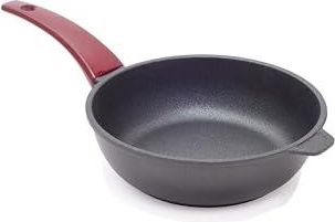 Risoli Vinum, Antihaft-Pfanne, Ø 28 cm, hohe Dicke 8 mm, aus recyceltem Aluminiumguss, keine Induktion, hergestellt in Italien