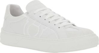 Ferragamo Homme, Chaussures, Blanc, Taille: 41 EU Thor Pelle Baskets