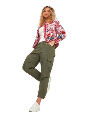 Joe Browns Damen Relaxed Fit Cargo Pants L&auml;ssige Hose, Khaki, 44