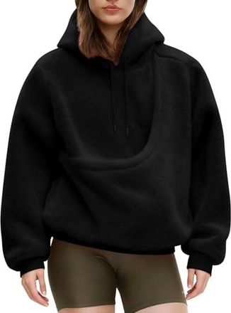 Generic 2026 Sweat &agrave; Capuche Femme avec Grande Poche Manches Longues avec Poche DKangourou Casual pour Petits Animaux, Sweat-Shirt Kangourou Chien Chat Titula