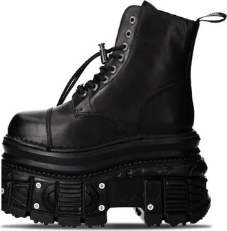 New Rock Femme, Chaussures, Noir, Taille: 39 EU Tank Tornillos