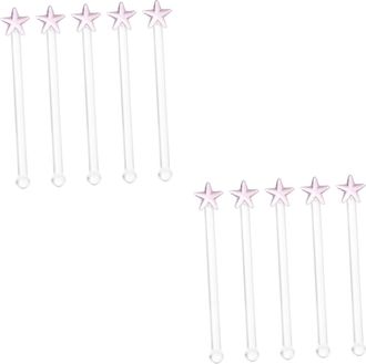 SOLUSTRE 2 Sätze Rührstäbchen Sausen Rührer Schnapsstab Trinken Sie Rührenstöcke Rührstab Für Kaffee Rührstab Für Wein Kreativer Rührstab Glas Wiederverwendbar