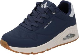 Skechers Uno Golden Air Baskets pour Femme, Navy Durabuck/Silver Trim, 38 EU