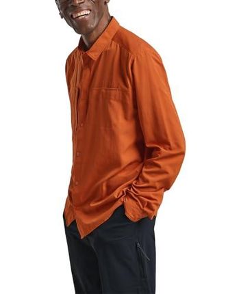 Jack Wolfskin Sierra Canyon Ls M Chemise, Burnt Orange, XXL Hommes