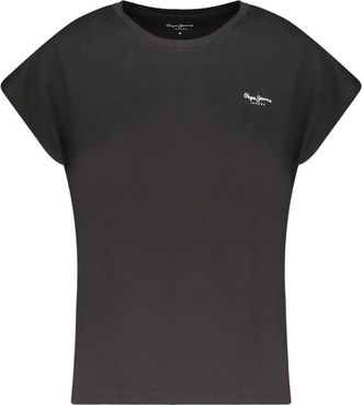 Pepe Jeans London Femme, Tops, Noir, Taille: 38 FR T-shirt &agrave; manches courtes