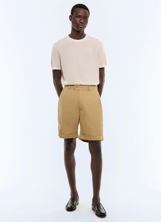Fursac Bermuda droit en twill de coton - Taille 38 - Homme